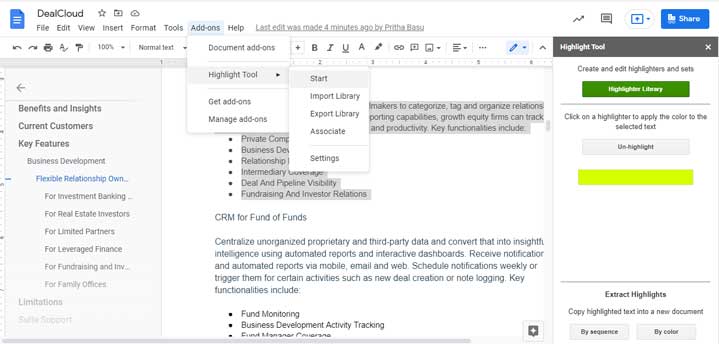 Learn How To Highlight In Docs Us Pets Love