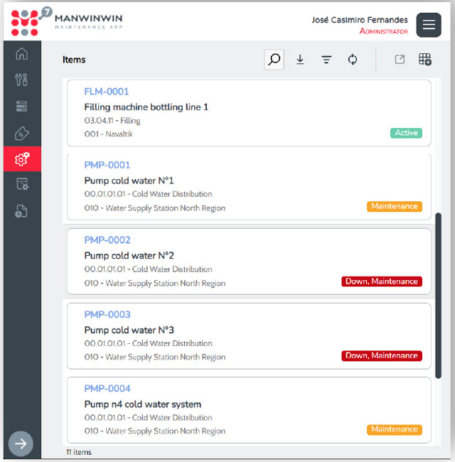 Machinery Maintenance Software
