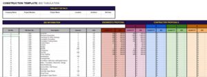 Construction Bid Template - 2025 Comprehensive Guide